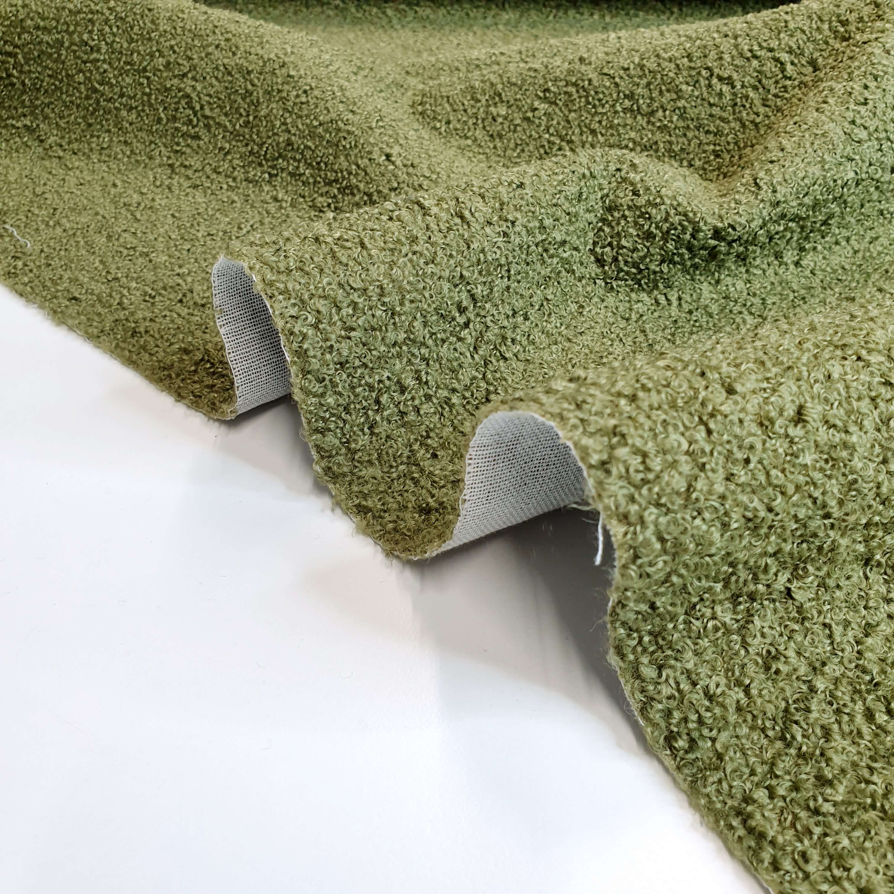 Tessuto Ricciolino BOUCLE' H 140 cm - VERDE MUSCHIO – Capovilla Shop